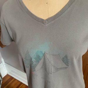 Life Is Good | Tops | Life Is Good Camping Tent Tshirt Petite Small ...